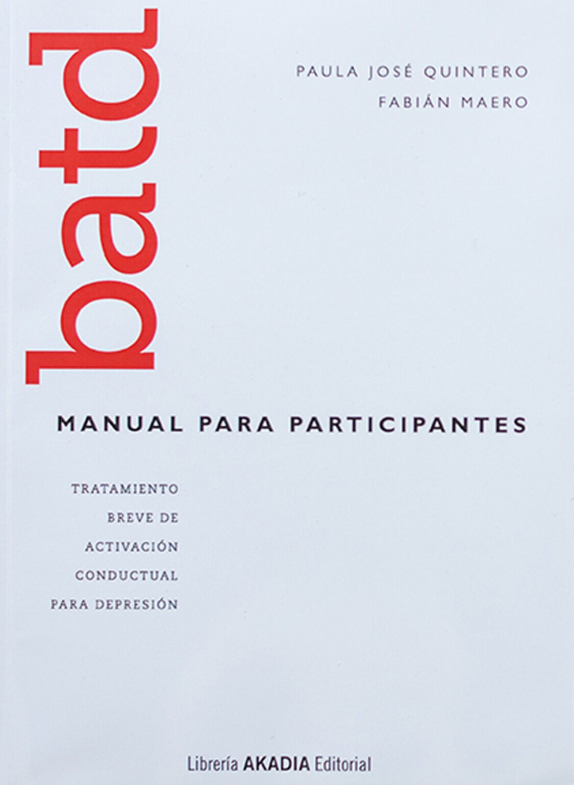 BATD Manual para participantes. Tratamiento Breve de Activación ...